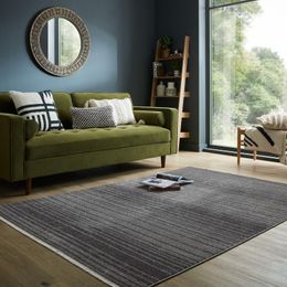 Teppich gestreift Anthrazit 200 x 300 cm - BREDE KADIMA DESIGN