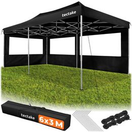TecTake&reg; Aluminium Faltpavillon, 6 x 3 m, wasserdicht, h&ouml;henverstellbar, inklusive Spannseilen, Heringen und Tragetasche