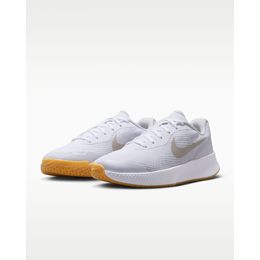 Tennisschuh Nike "W VAPOR LITE 3 HC", Damen, Gr. 40,5, wei&szlig; (pink smoke, wei&szlig;, vast grau, schwarz), Synthetik, Textil, Schuhe