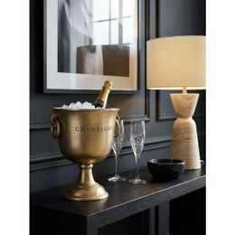 KADIMA DESIGN Champagnerk&uuml;hler &ndash; Gold, Aluminium massiv, 28,5x37,5x28,5 cm, gro&szlig;, f&uuml;r Wein, Sekt, Champagner