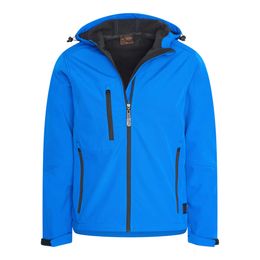 Softshell Hood Jacket Royal von Cappuccino Italia in der farbe Blau und in gr&ouml;&szlig;e L.