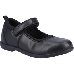 Hush Puppies Bianca JNR M&auml;dchenschuhe Aus Schwarzem Leder