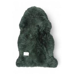 Echter Thymiangr&uuml;ner Schaffell-Teppich, nat&uuml;rlich, seidig, weich und flauschig, echte Wolle