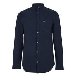 Original Penguin - Button-Down-Hemd f&uuml;r Herren, Oxford Baumwolle (warmes Blau)