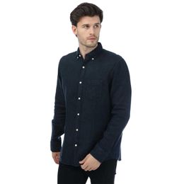 Gant - Hemd f&uuml;r Herren, St&uuml;ckgef&auml;rbt, Regul&auml;r (Marine)