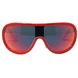 Moncler ML0047 68C 00 Wei&szlig;e Sonnenbrille