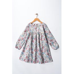 M&auml;dchen, sehr farbenfrohes, gerades Midi-Kleid, lang, f&uuml;r Tag und Nacht geeignet