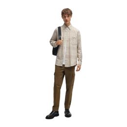BOSS - "Rickert_M" Button-Down-Hemd f&uuml;r Herren, Regul&auml;r (Hellbeige)