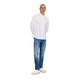 Only - Hemd f&uuml;r Herren, Regul&auml;r, Lang&auml;rmlig (Leuchtend Wei&szlig;)
