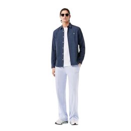 Lacoste - Hemd f&uuml;r Herren, Regul&auml;r, Lang&auml;rmlig (Dunkles Marineblau)