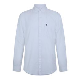 Original Penguin - Button-Down-Hemd f&uuml;r Herren, Oxford-Stil, Lang&auml;rmlig (Wei&szlig;)