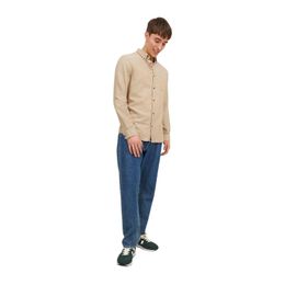 Jack & Jones Jack And Jones - Button-Down-Hemd f&uuml;r Herren, Regul&auml;r (Haferflocken)