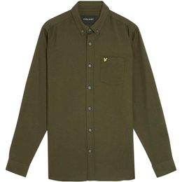 Lyle & Scott Lyle & Scott Lang&auml;rmliges Flanellhemd f&uuml;r Herren mit Knopfleiste (Tiefe Tiefen)