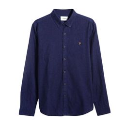 Farah - Button-Down-Hemd f&uuml;r Herren, Regul&auml;r (wahres Blau)