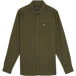 Lyle & Scott Lyle & Scott Lang&auml;rmliges Flanellhemd f&uuml;r Herren mit Knopfleiste (Tiefe Tiefen)