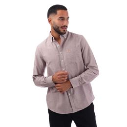 Farah - Button-Down-Hemd f&uuml;r Herren, Schmal (Ochsenblutrot)