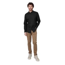 Threadbare. Threadbare - Button-Down-Hemd f&uuml;r Herren, Regul&auml;r (Schwarz)