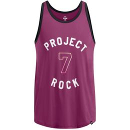 Under Armour - "Project Rock" &Auml;rmelloses Oberteil f&uuml;r Herren, Runder Auschnitt (Violett)