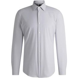 BOSS - "Hank 222" Button-Down-Hemd f&uuml;r Herren, Oxford Baumwolle, Regul&auml;r (Mittelgrau)