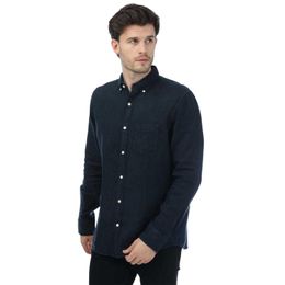Gant - Hemd f&uuml;r Herren, St&uuml;ckgef&auml;rbt, Regul&auml;r (Marine)