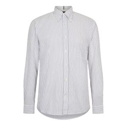 BOSS - "S-Roan" Button-Down-Hemd f&uuml;r Herren, Oxford-Stil, Lang&auml;rmlig (Wei&szlig;)