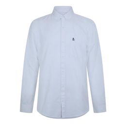 Original Penguin - Button-Down-Hemd f&uuml;r Herren, Oxford-Stil, Lang&auml;rmlig (Wei&szlig;)