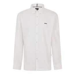 BOSS - Button-Down-Hemd f&uuml;r Herren, Lang&auml;rmlig (Wei&szlig;)