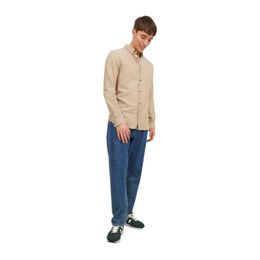Jack & Jones Jack And Jones - Button-Down-Hemd f&uuml;r Herren, Regul&auml;r (Haferflocken)
