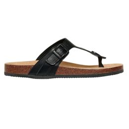 Threadbare. Threadbare - Sandalen f&uuml;r Herren, Zehentrenner, Flach (Schwarz)