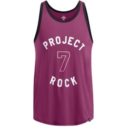 Under Armour - "Project Rock" &Auml;rmelloses Oberteil f&uuml;r Herren, Runder Auschnitt (Violett)