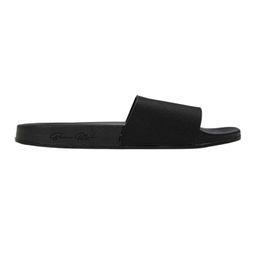 Born Rich - "Barreca" Logo Pantoffeln f&uuml;r Herren/Damen Unisex, Flach (Schwarz/Wei&szlig;)