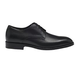 BOSS - Formelle Schuhe f&uuml;r Herren, Leder, Low Block Heel (Dunkelbraun)