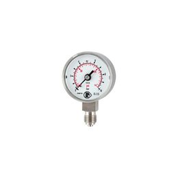 Riegler Standardmanometer, CrNi-Stahl, G 1/4 unten, 0 - 10,0 bar, &Atilde;&tilde; 40 (4106)
