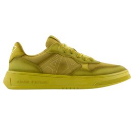 Armani Exchange - Logo Sneaker f&uuml;r Herren (Gelb)