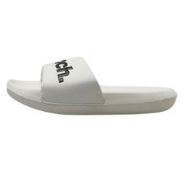 Bench - Mit Logo bedruckt Pantoffeln f&uuml;r Herren/Damen Unisex, Synthesekautschuk (Wei&szlig;)