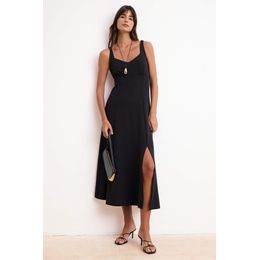 &Auml;rmelloses, flaches Maxikleid in A-Linie f&uuml;r Damen