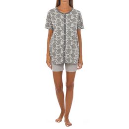 Schlafanzug kurzarm Kaschmir Fractal KL45205 woman