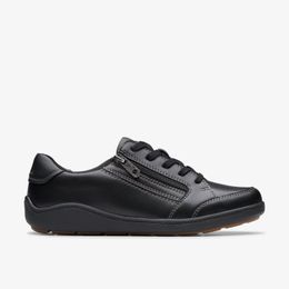 Clarks Bryianne Bayla Schwarze Leder-Sneaker