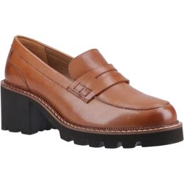 Hush Puppies Giavanna Leder Damen Tan Loafers