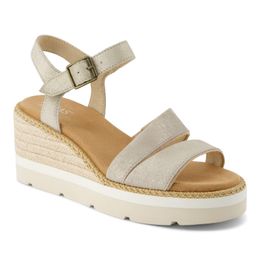 Toms Shoes TOMS Darya Damen Sandalen aus Champagnerleder