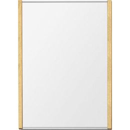 moedel Wandschild LMH DIN A4, Hochformat, individuell beschriftbar, Klebe- oder Schraubmontage, B 221,5 x H 299,5 mm, silber/Ahorn