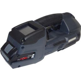 Akku Umreifungsger&auml;t Banholzer und Wenz BXT4-13, f&uuml;r PP/PET-B&auml;nder mit B 9-13 mm und St&auml;rke 0,4-0,8 mm, Zugkraft bis 1200 N, 5 Modi, schwarz