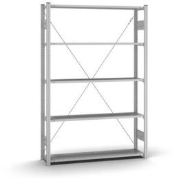 hofe Grund-Steckregal Orion Plus, verzinkt, B 1300 x T 300 x H 2000 mm