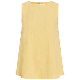 Gina Damen Musselin-Top in Unifarben