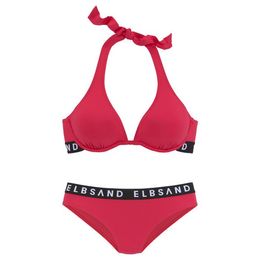 ELBSAND Set: B&uuml;gel-Bikini 'Edith' rot Gr. 40 Cup E. Mit Logoschriftz&uuml;ge. Mit B&uuml;gel