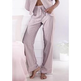 Lascana Pyjamahose pink Gr. 34 f&uuml;r Damen. L&auml;ssig Geschnitten