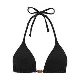 Lascana Triangel-Bikini-Top 'Fay' schwarz Gr. 40 Cup C/D. Mit Zierperlen. Ohne B&uuml;gel. Nachhaltig.
