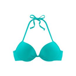 Buffalo Push-Up-Bikini-Top 'Happy' blau Gr. 42 Cup D. Mit B&uuml;gel