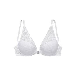VIVANCE BY LASCANA Push-up-BH wei&szlig; Gr. 75AA. Vergr&ouml;&szlig;ert Optisch Die B&uuml;ste und mit B&uuml;gel