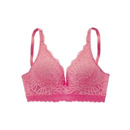 Lascana Bralette-BH pink Gr. 75E. Ohne B&uuml;gel. Nachhaltig.